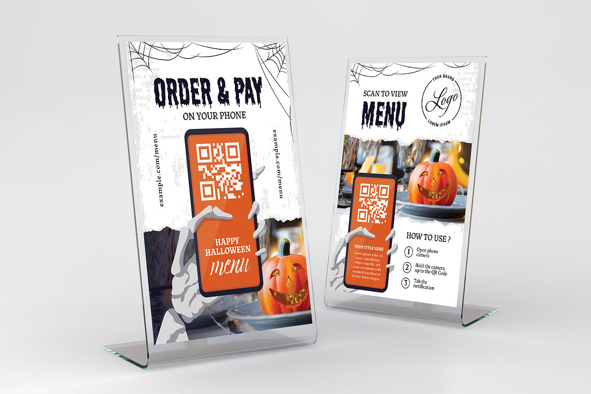 Halloween QR Code Flyer Templates, a Flyer Template by BrandPacks