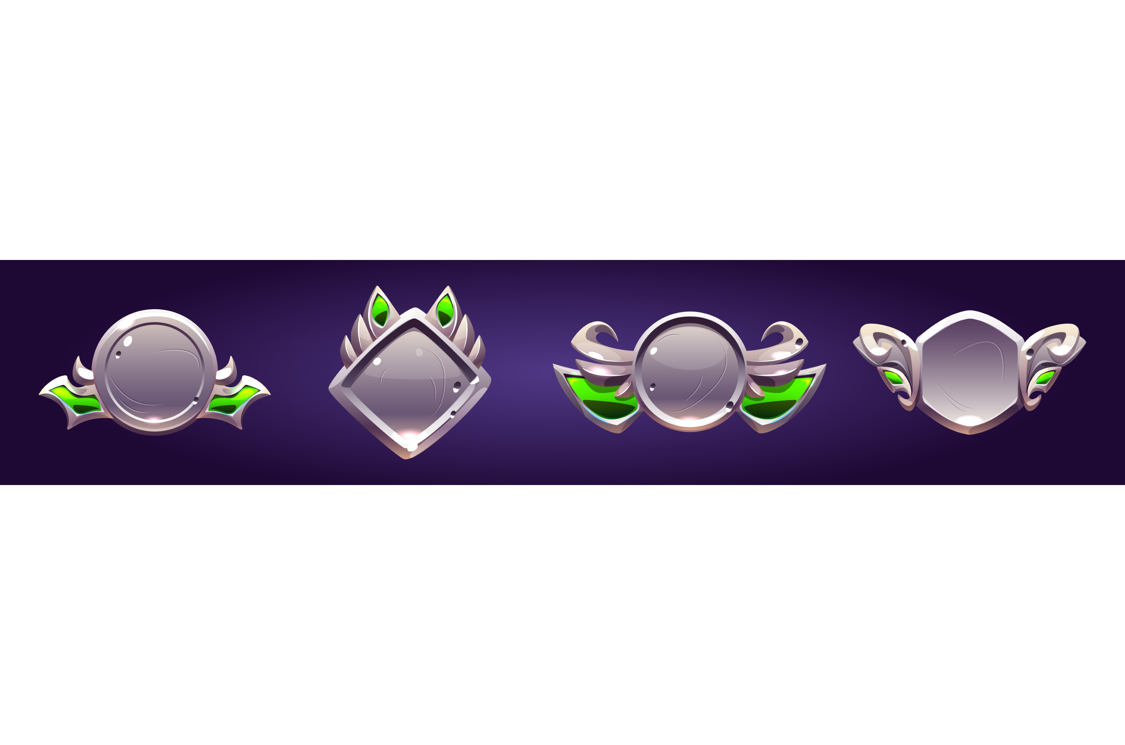 Silver award badges with fantasy, an Object Graphic by art PVP - market