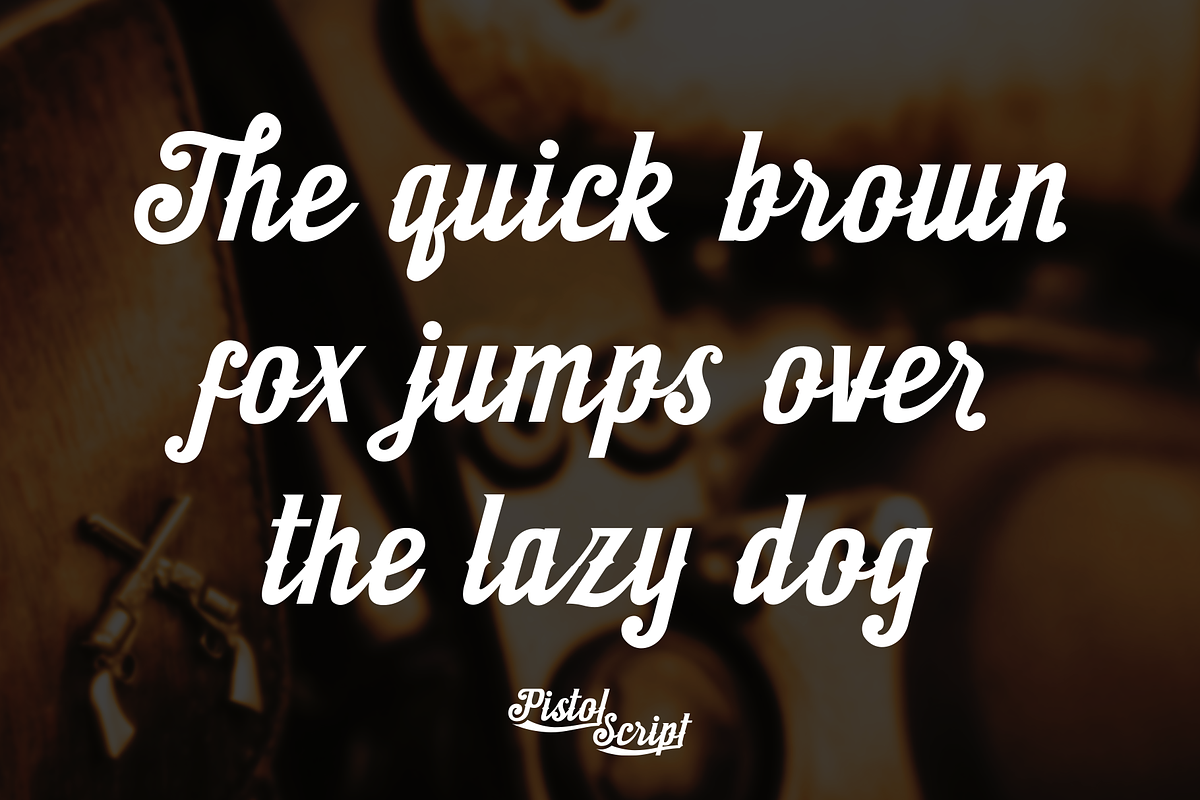 Pistol Script Font, a Script Font by Alphabet Agency | Creative Market