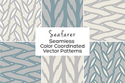 Seafarer Seamless Vector Patterns, a Pattern Graphic by California ...