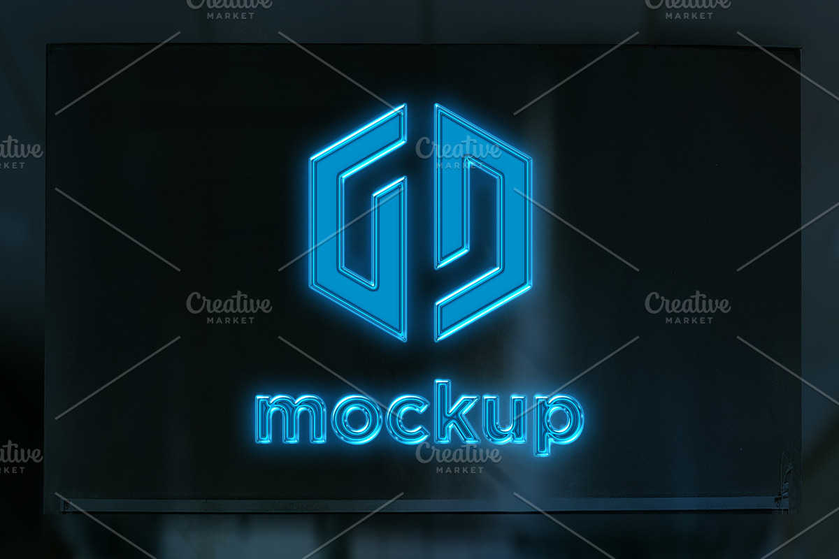 Led Sign Logo Mockup, a Product Mockup by shahsoft