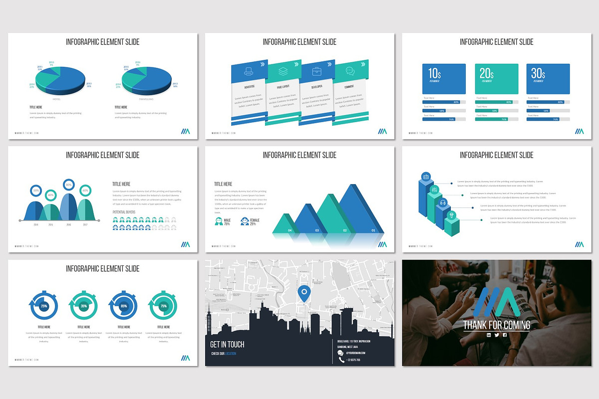 Market - Powerpoint Template, a Presentation Template by inspirasign