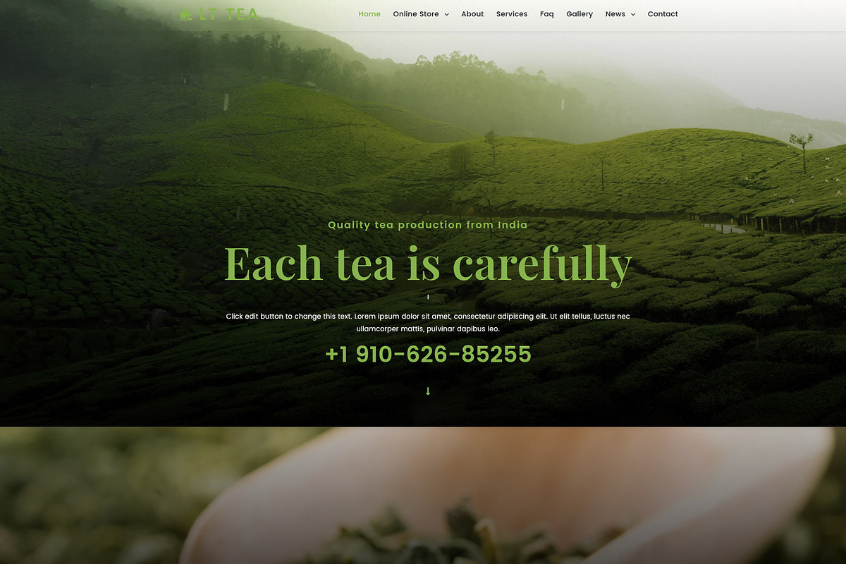 LT Tea WordPress Theme, a WordPress Template by LTheme