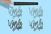 Wanda Script, a Script Font by DesignSomething
