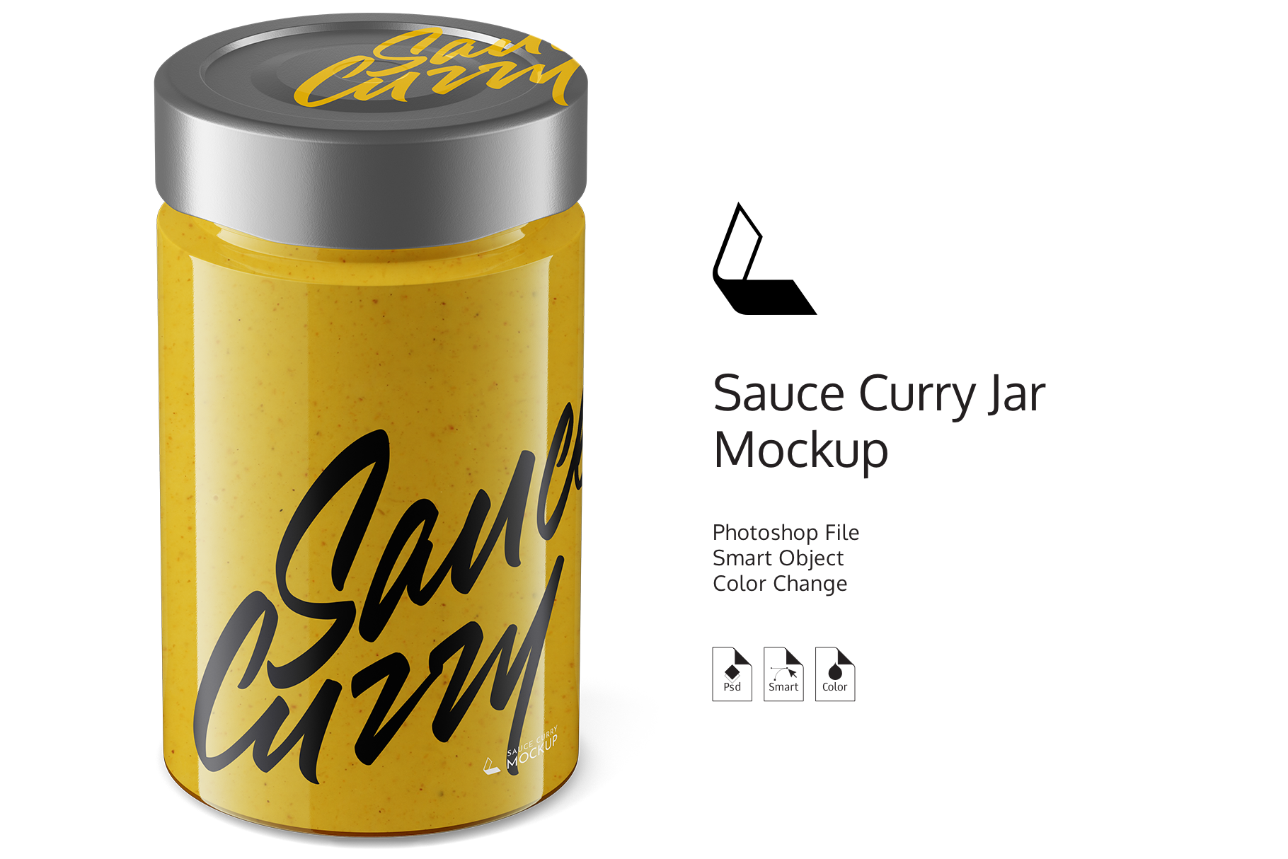 Sauce Curry Jar Mockup, a Packaging Mockup by Karma | Creative Market