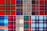 Set of 10 tartan patterns, a Pattern Graphic by VasilkovS
