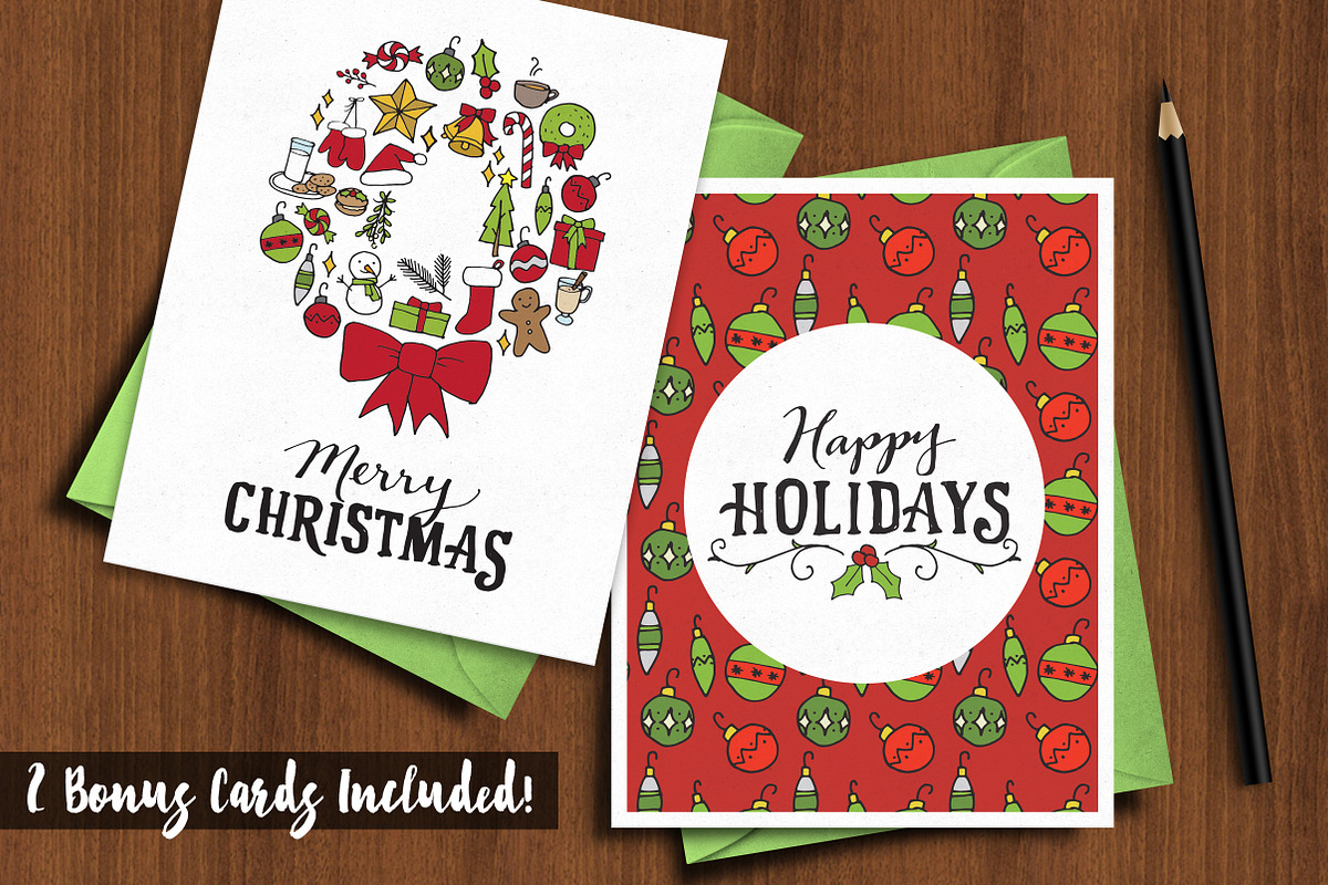 Holiday & Christmas Art Pack, an Illustration by Lemonade Pixel