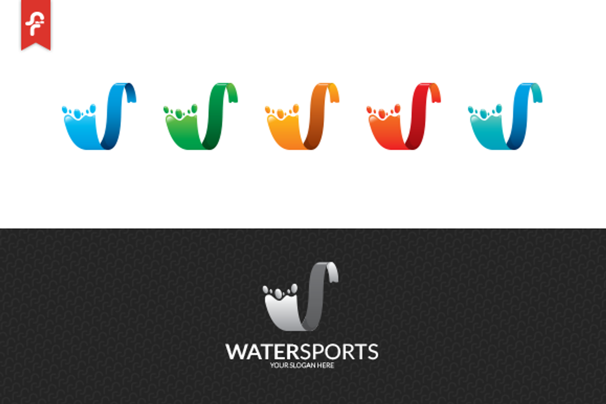 Water Sports Logo, a Branding & Logo Template by ft.studio