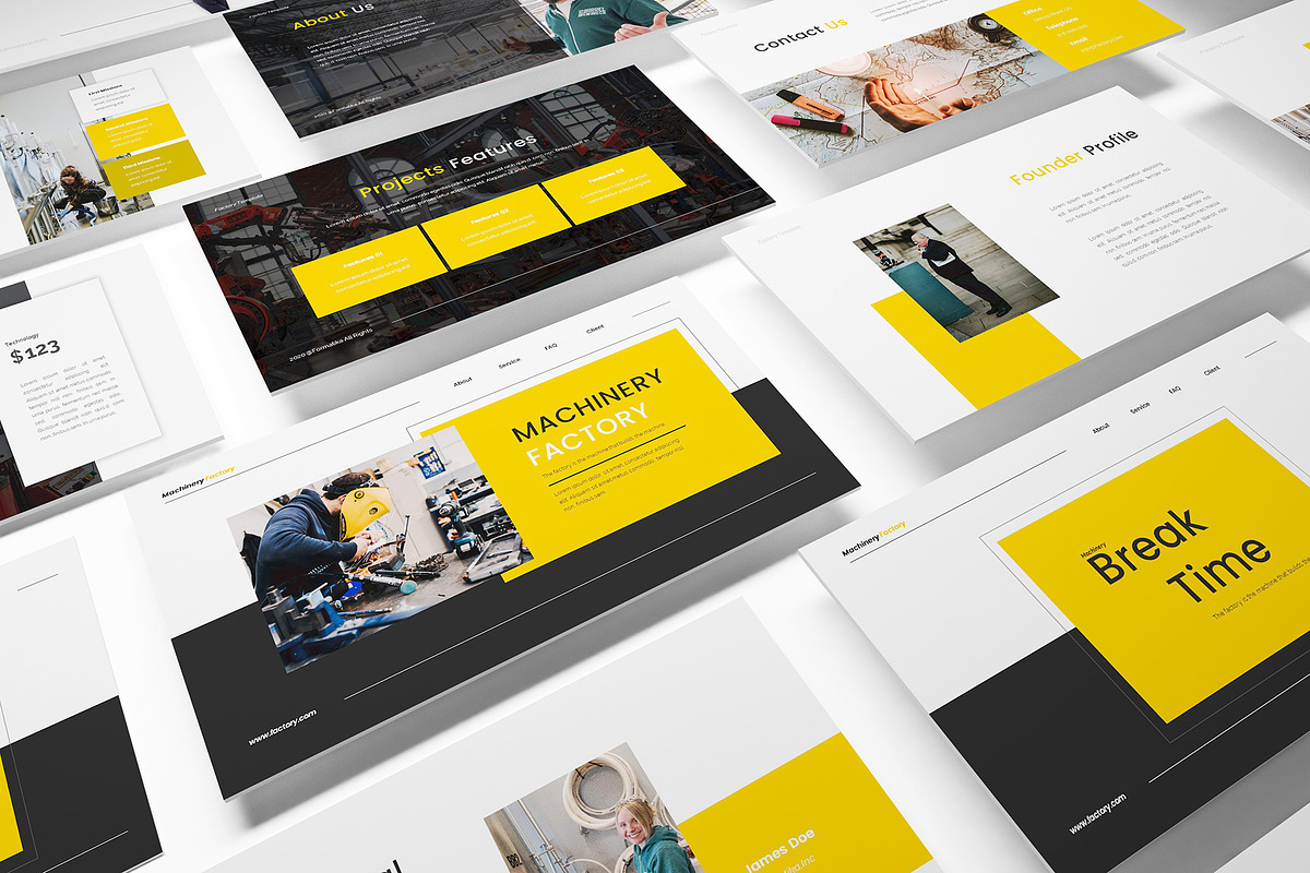 Factory Powerpoint Template, a Presentation Template by Formatika Studio