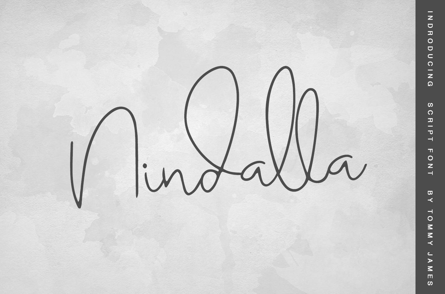 Nindalla Script, a Script Font by Quothron