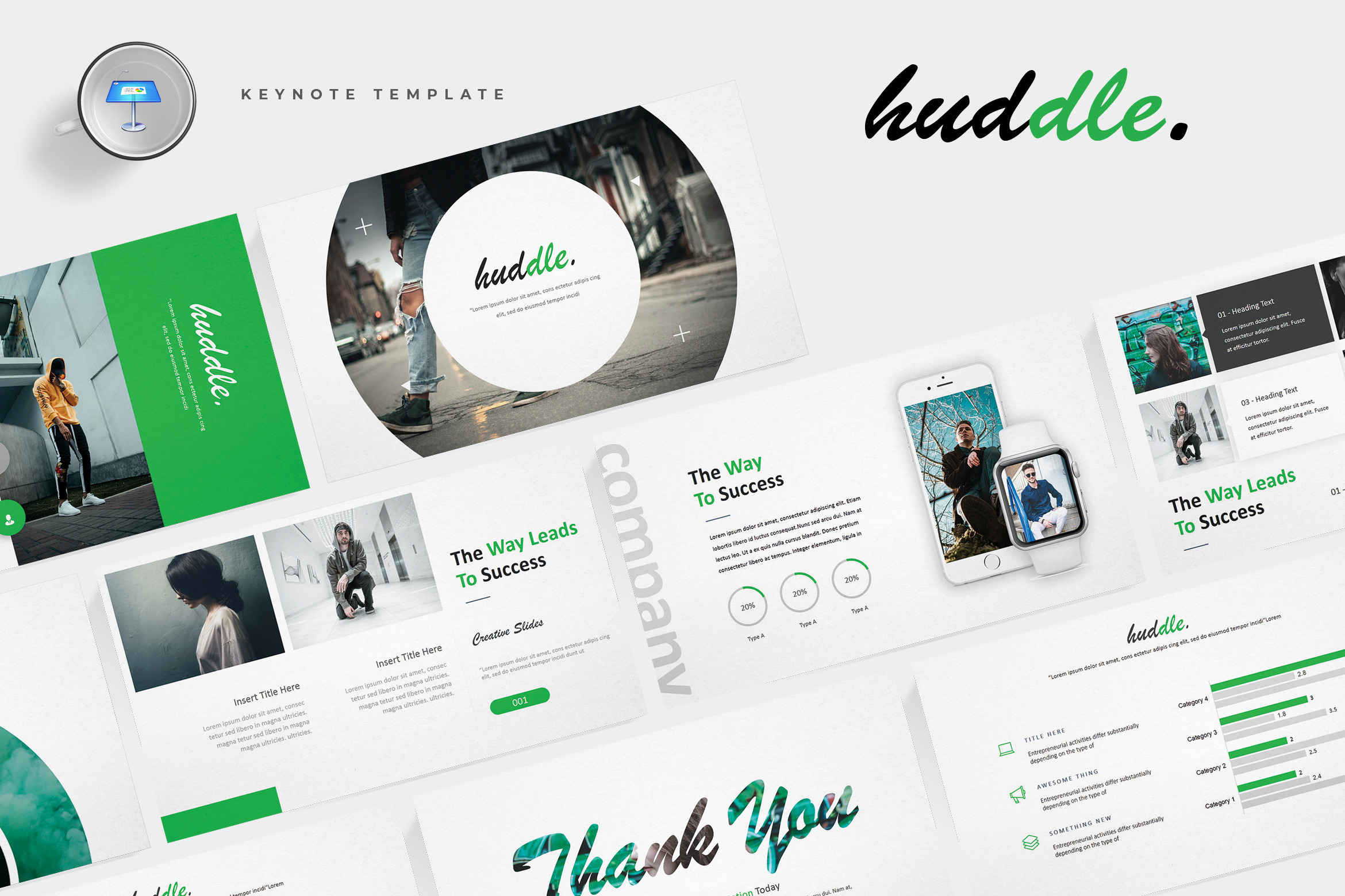 Huddle - Keynote Template | Presentation Templates ~ Creative Market