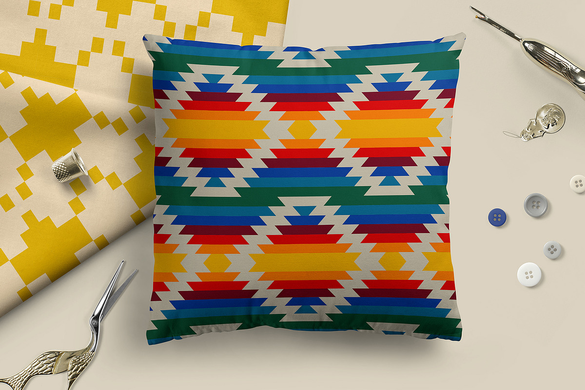 30 Southwestern Navajo Patterns Pack, a Pattern Graphic by Katrinelly