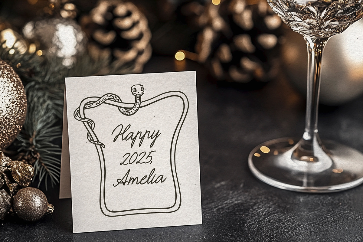 Snake Whisper Hand Drawn Line Art