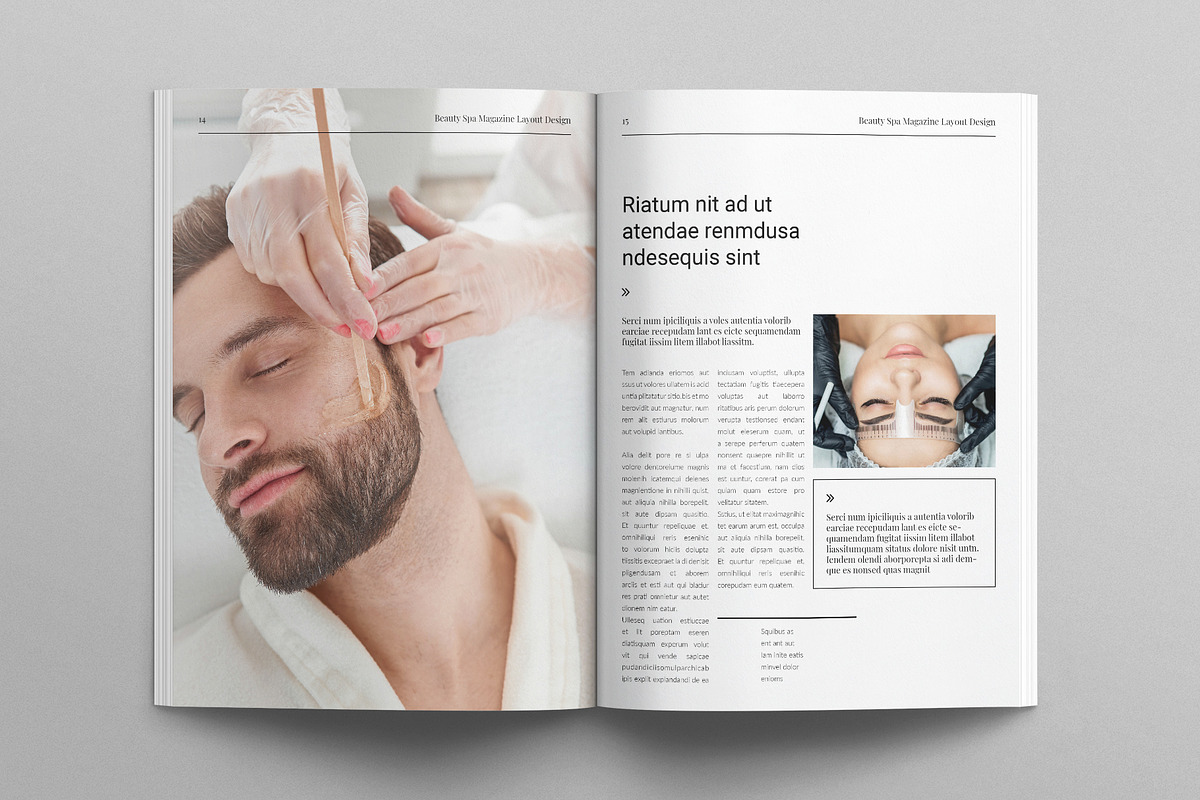 Digital Beauty Spa Magazine Template, a Magazine Template by ...