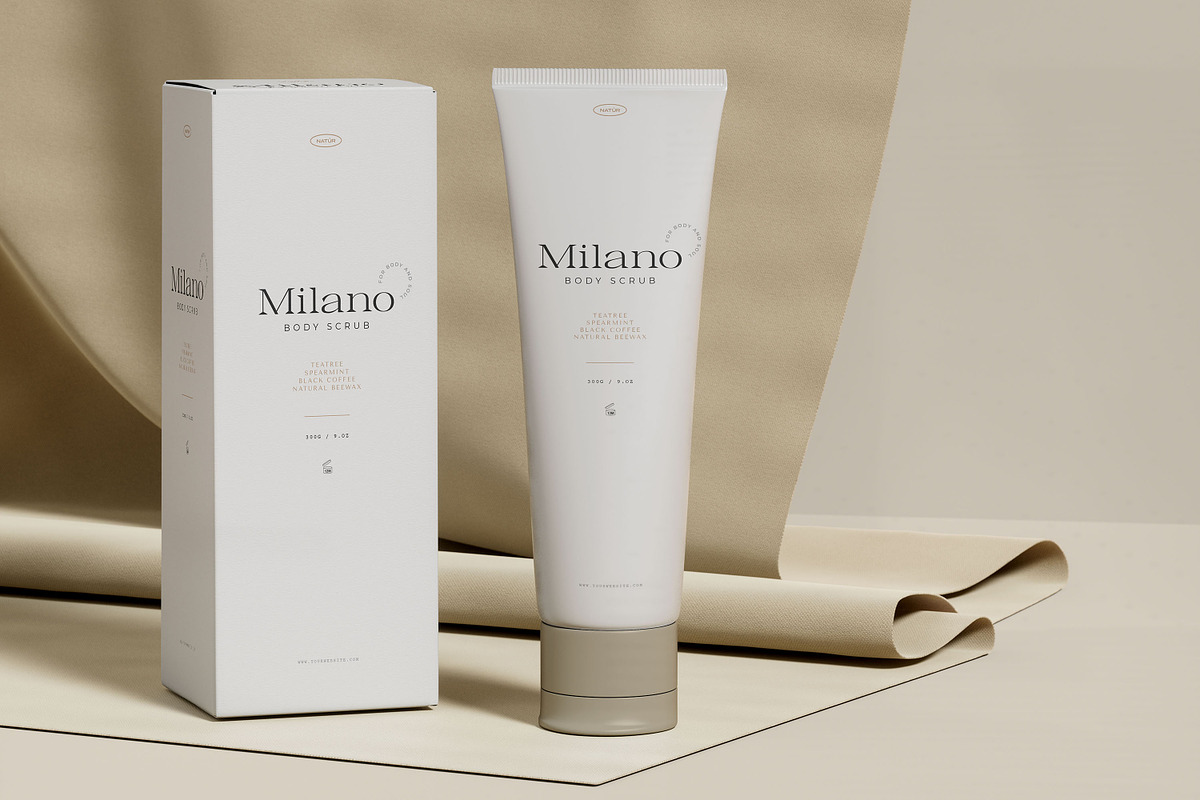 Cosmetic Tube & Packaging Mockups, a Packaging Mockup by AndrewPixel