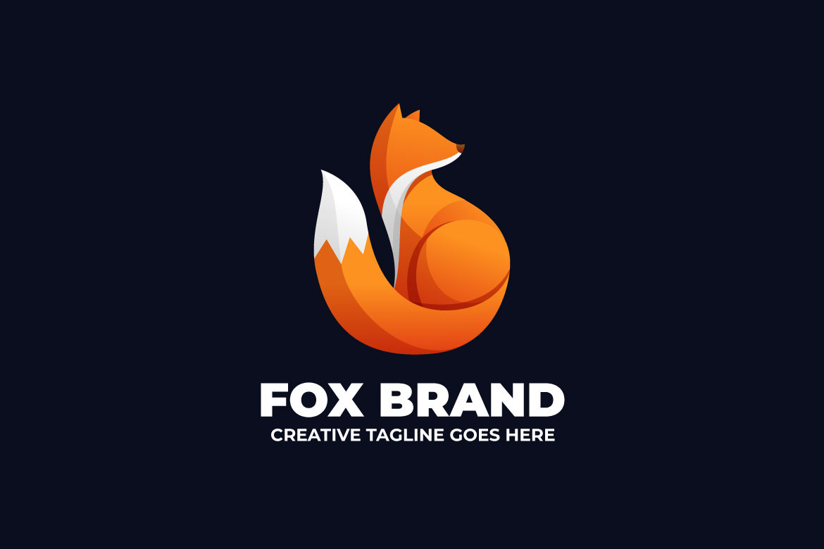Fox Gradient Logo Design Template | Branding & Logo Templates ...