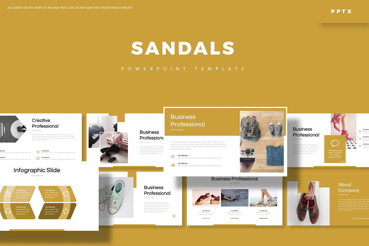 Sandals - Powerpoint Template, a Presentation Template by AQR Studio