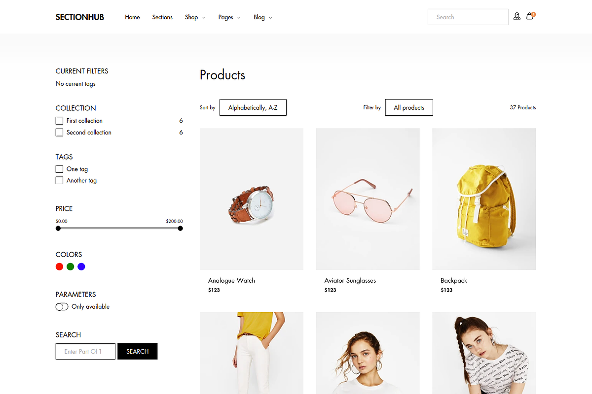 SectionHub - Clean Shopify Theme, a Shopify Template by AZEXO