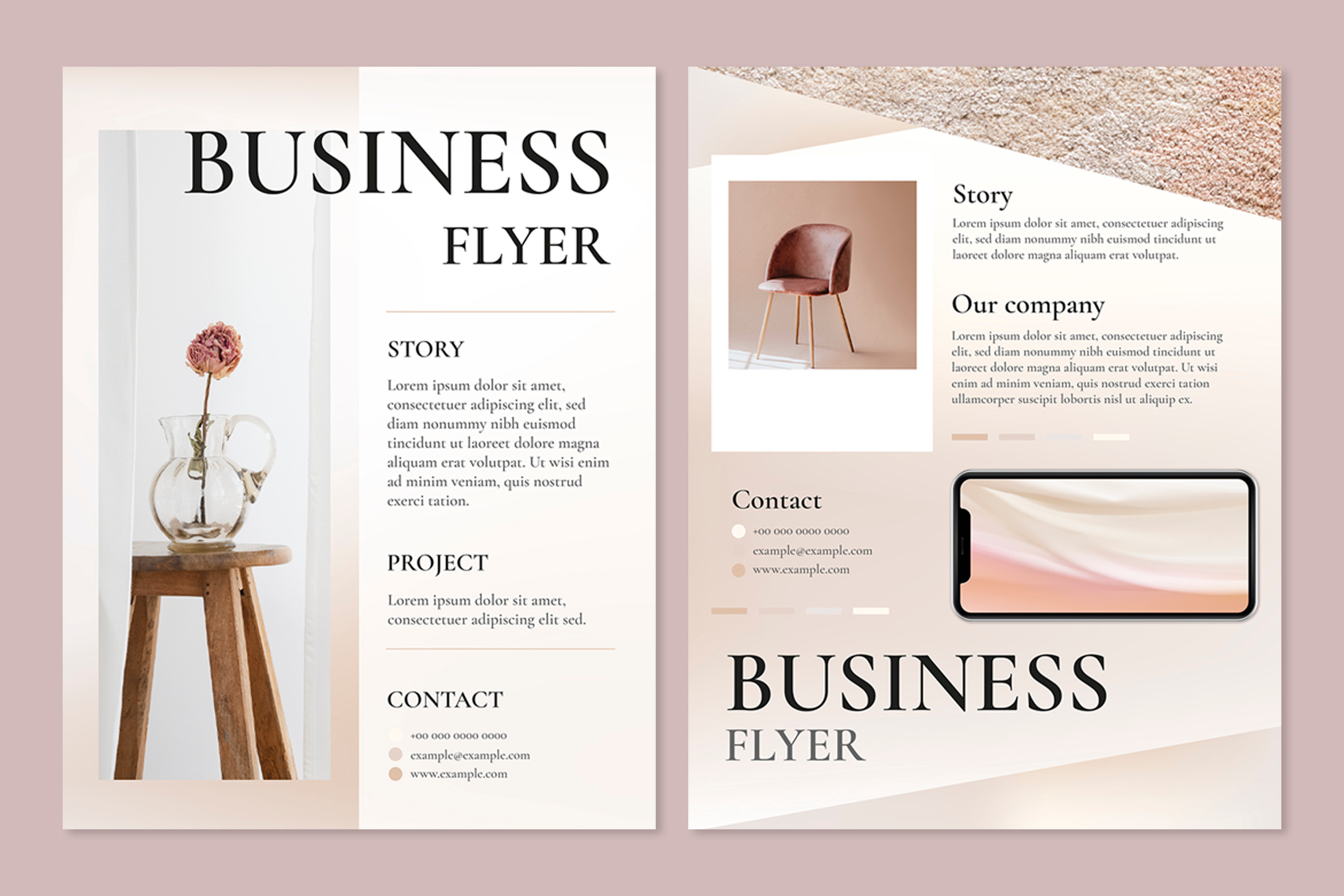 Editable business flyer template, a Flyer Template by rawpixel