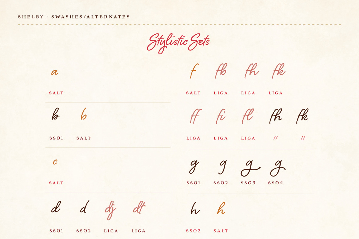 Shelby - Regular, a Script Font by Laura Worthington