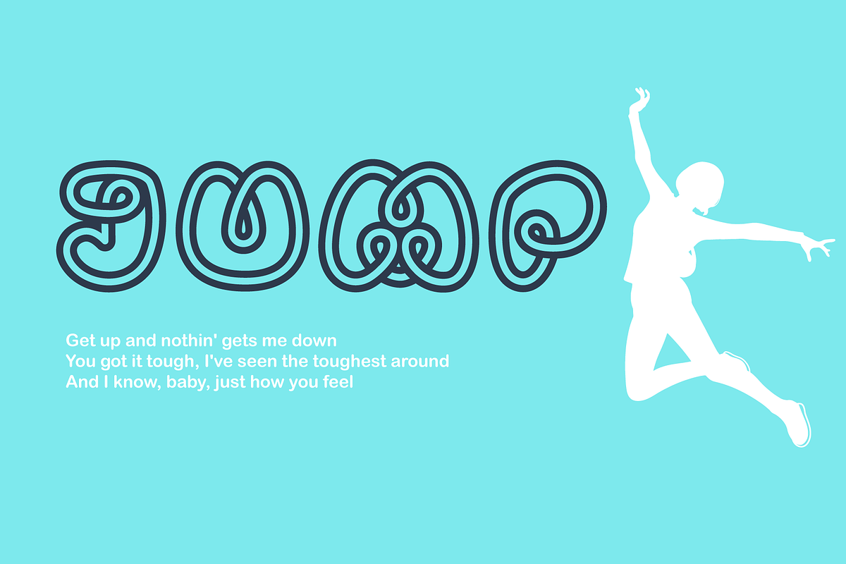 Two Lines Loop font, a Symbol Font by kaer_shop