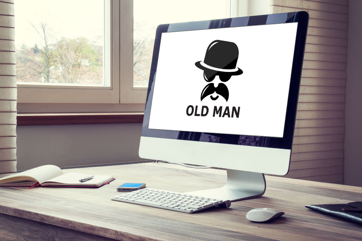 Old Man Logo Template, a Branding & Logo Template by Heavtryq Design