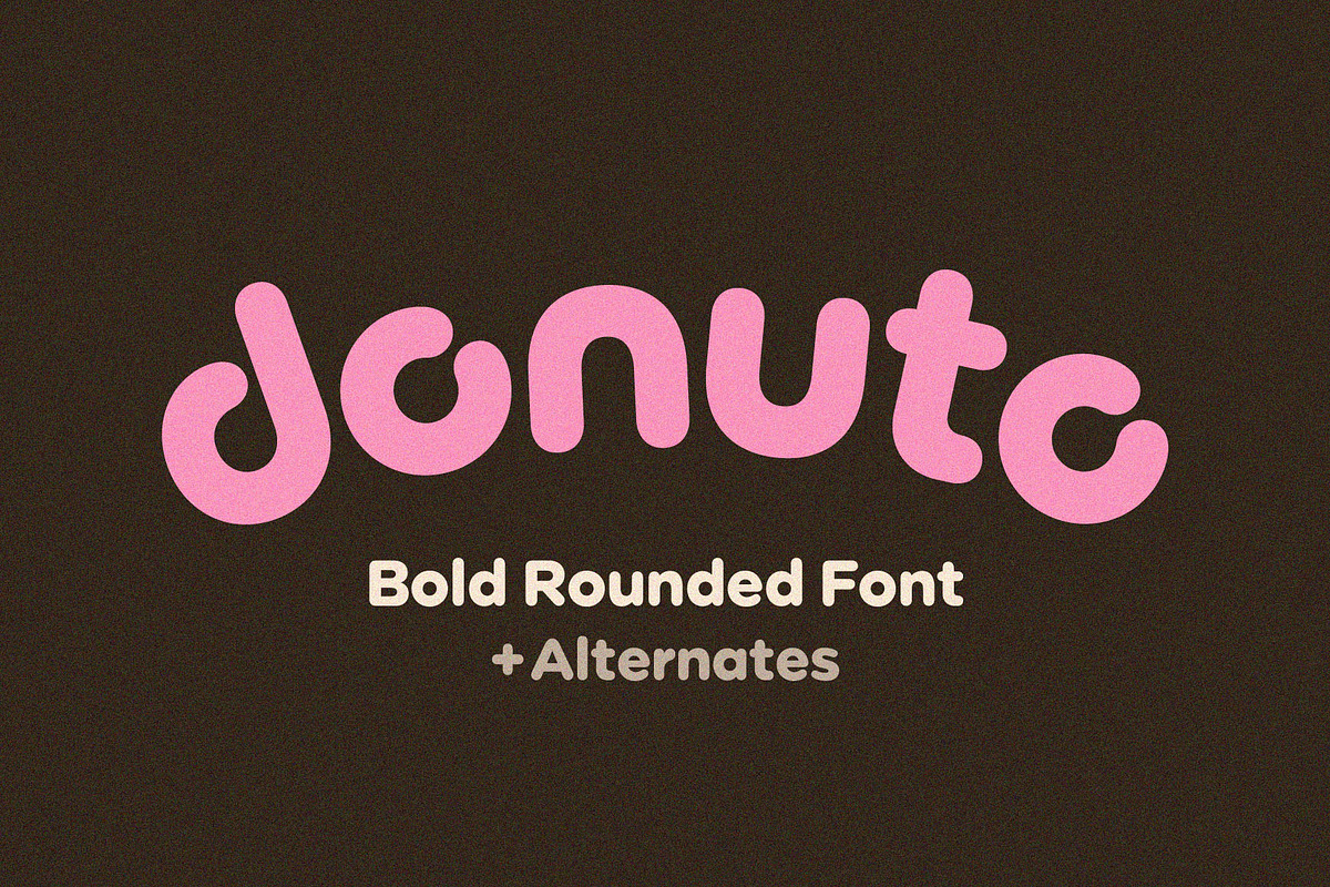 Donuto Font, a Sans Serif Font by Arbuz