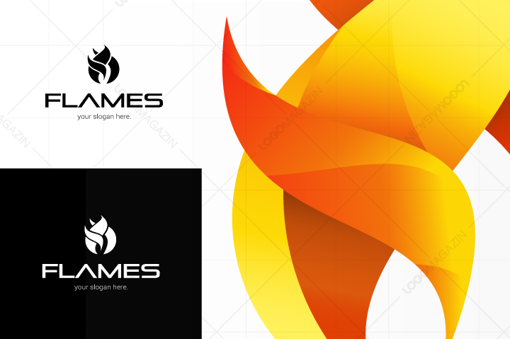 Flames - Modern Logo Template, a Branding & Logo Template by LogoBuy