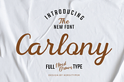 Carlony, a Script Font by kerismaker