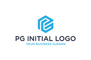 PG Hexagonal Logo Design, a Branding & Logo Template by FransiskaDesign