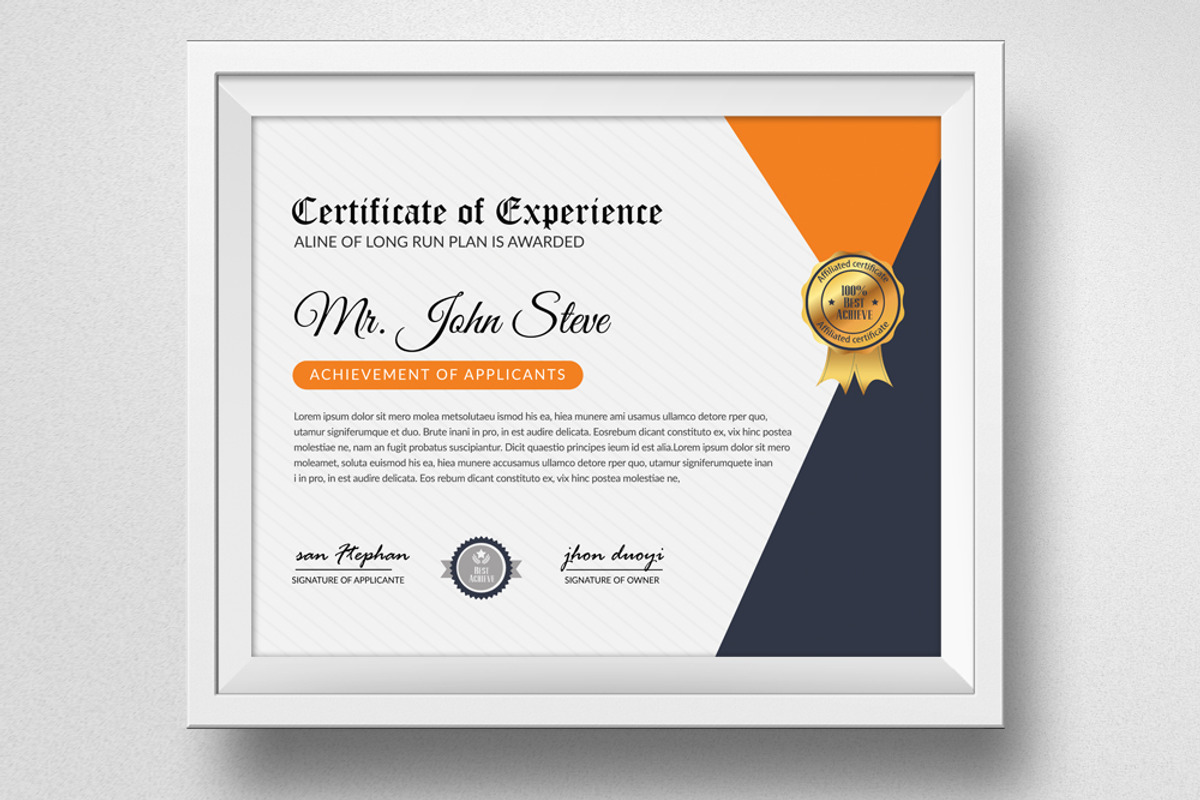 Word Format Certificate Template, a Stationery Template by Psd Templates