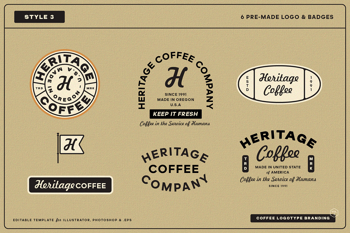 Logotype Coffee Branding Kit, a Branding & Logo Template by Refolve Design