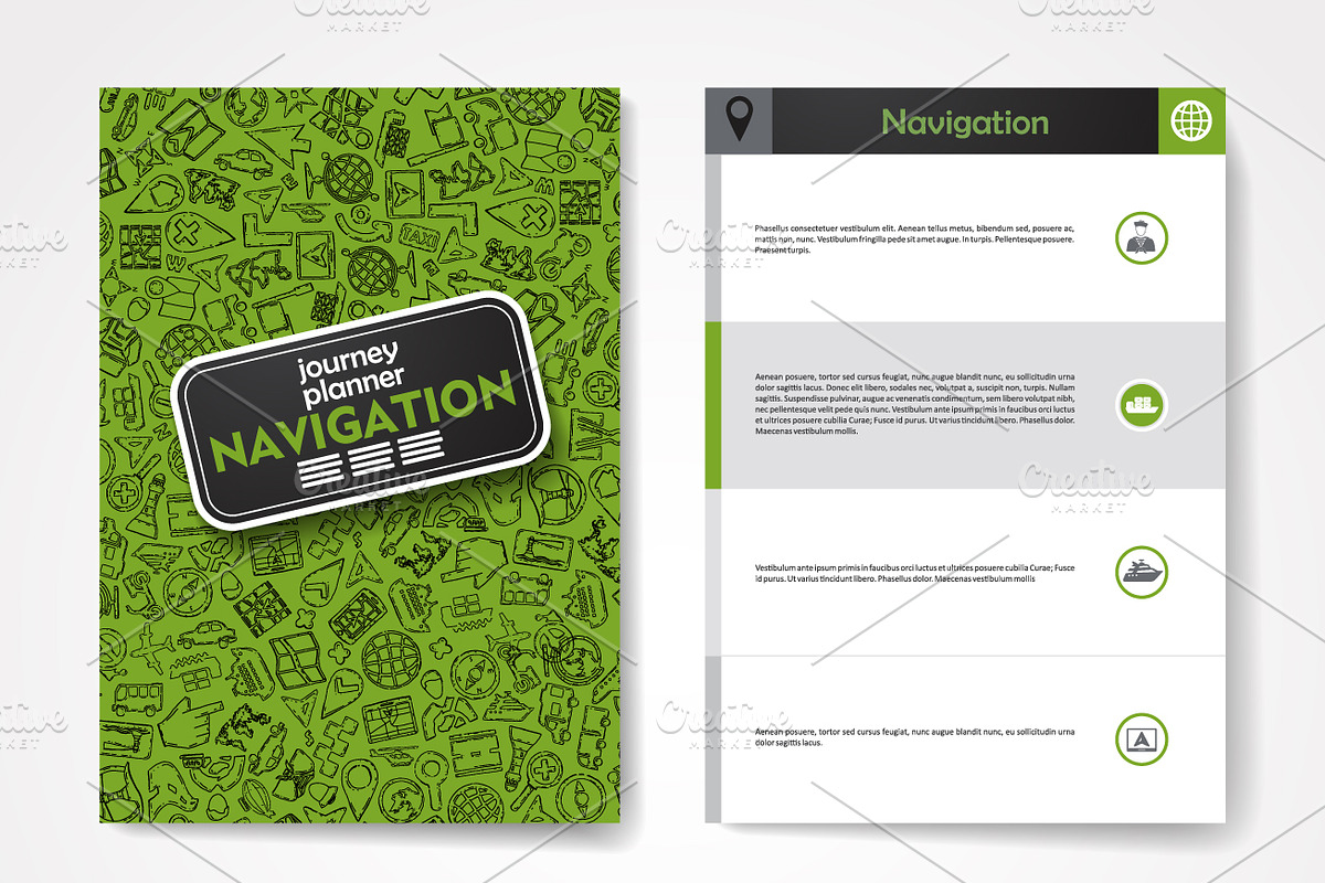 Navigation template, a Stationery Template by Palau