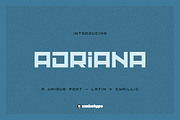 Adriana Display Font, a Sans Serif Font by alpercakici