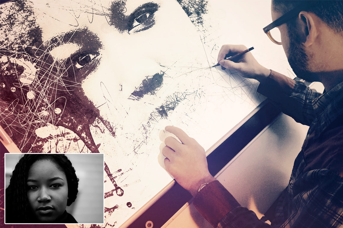 Drawing Scene Mock-Up, a Product Mockup by the little wonder shop