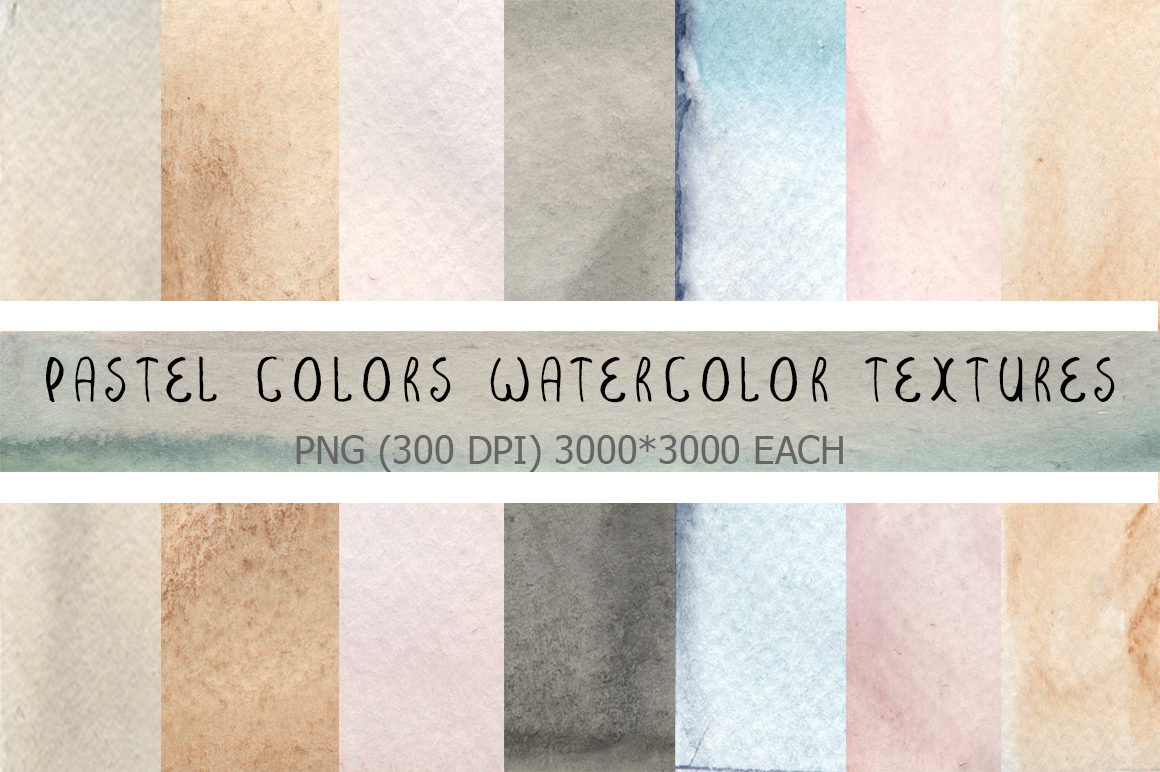 8 Watercolor pastel textures, a Texture Graphic by mcherevan
