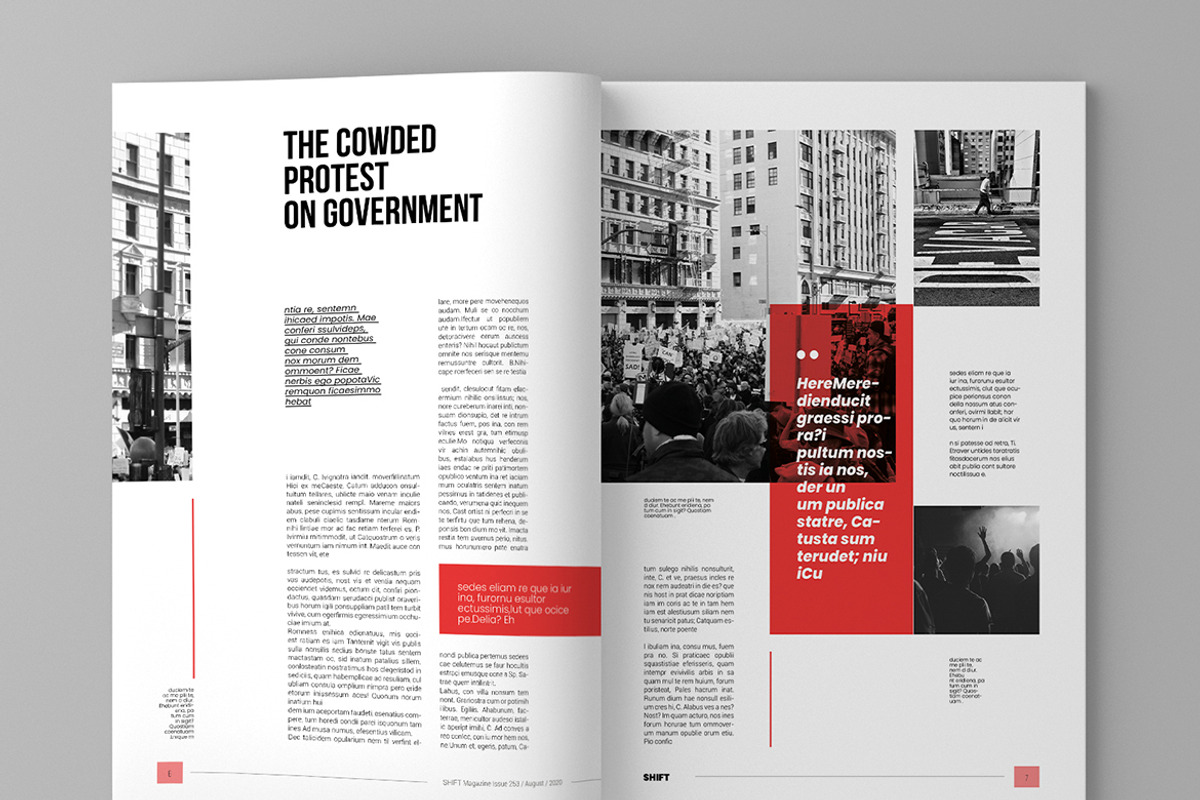 Shift - Magazine Template, a Magazine Template by inspirasign ...