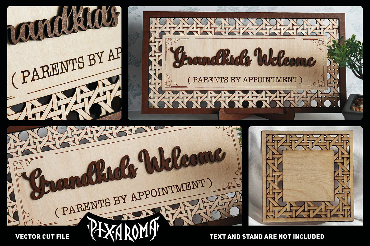 Rattan Pattern Bundle 2 | Cut Files, an Illustration by pixaroma