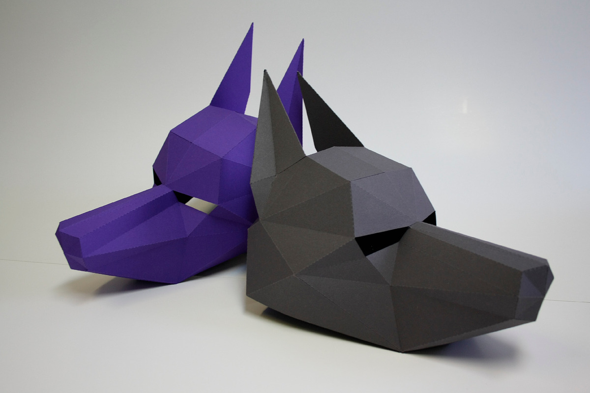 DIY Anubis mask - 3d papercrafts, a Templates & Theme by Andrew_Derr