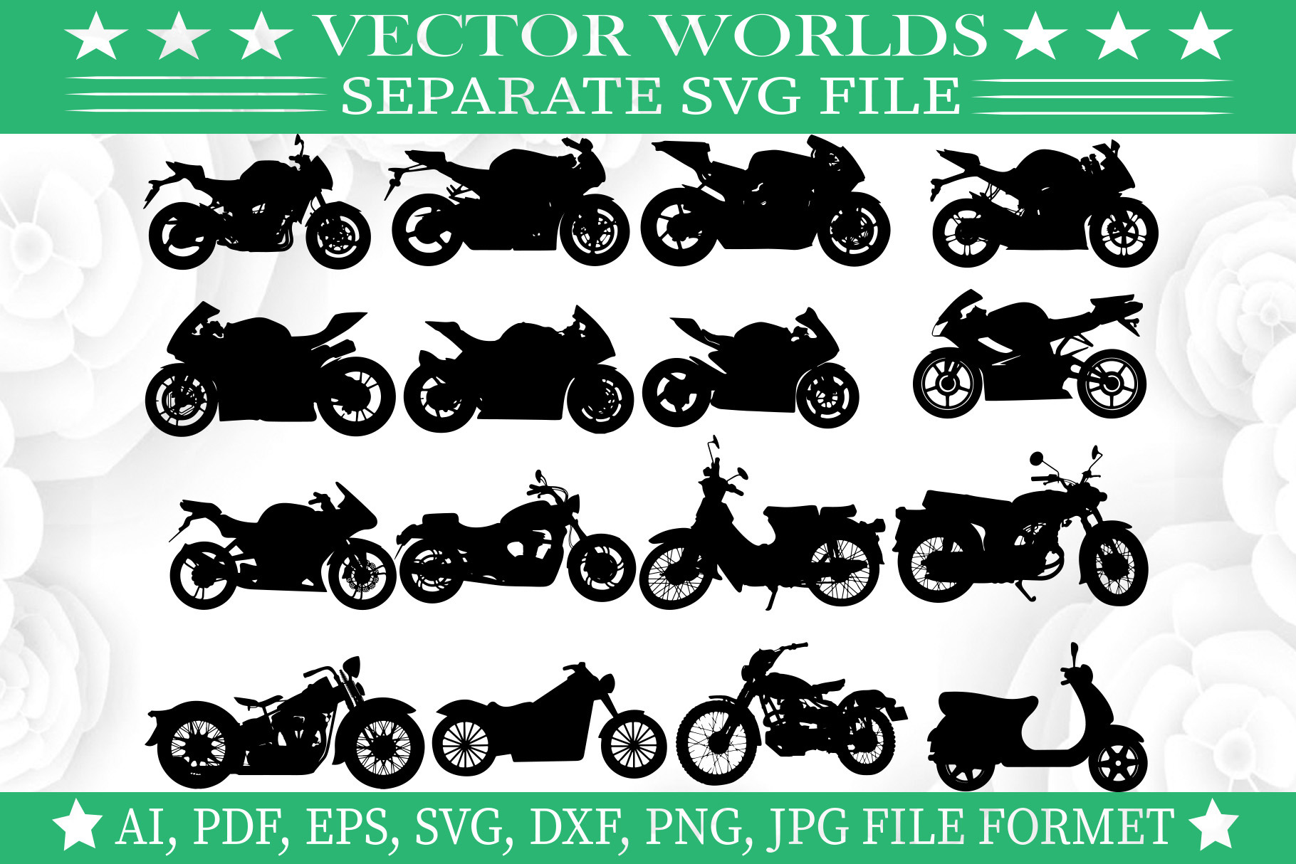 Motor Bike Svg, Motor, Bike Svg, an Object Graphic by VectorWorlds