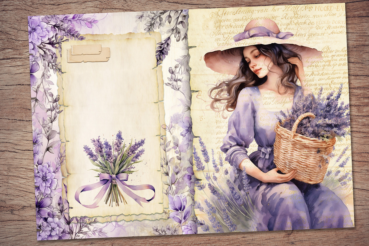 Lavender Scrapbook Kit