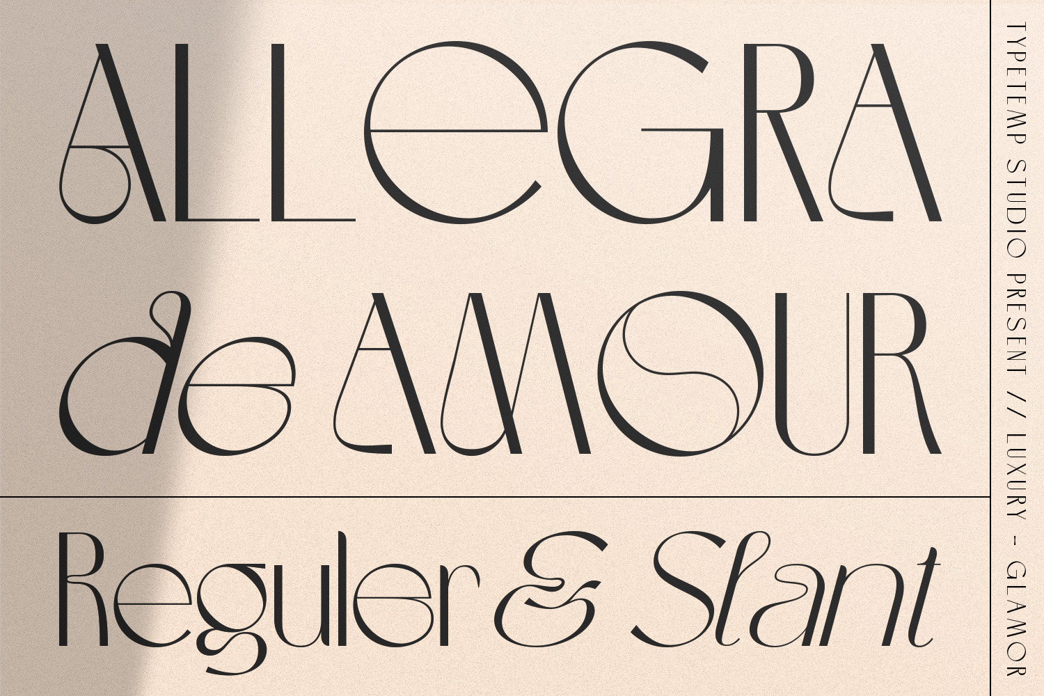 Allegra de Amour - Display, a Sans Serif Font by Typetemp Studio