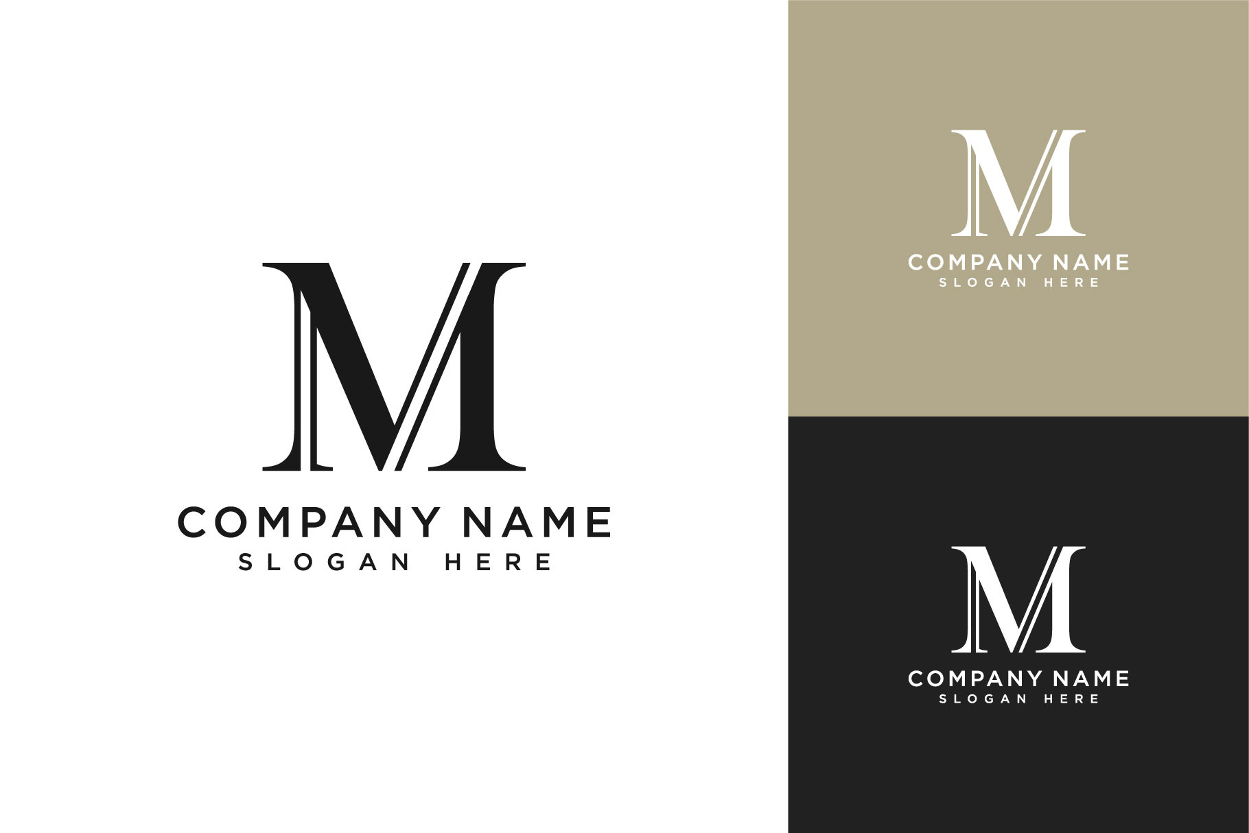 initials letter M abstract logo, a Branding & Logo Template by quadrazo
