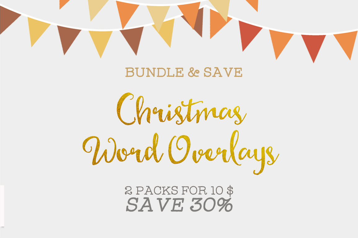 Christmas Word Overlays, a Card Template by TheSeventhDesire