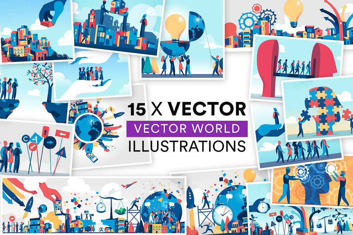 Vector World Complete Collection, a Person Illustration by Hurcastock!