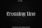 Crossing Line Font, a Handwritten Font by Nickhard | Creative Market