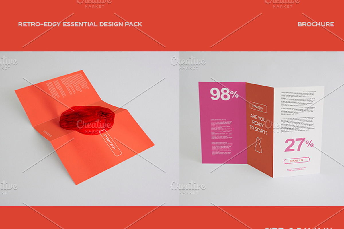 RETRO-EDGY ESSENTIAL DESIGN PACK, a Templates & Theme by SUBCUTANEO ...