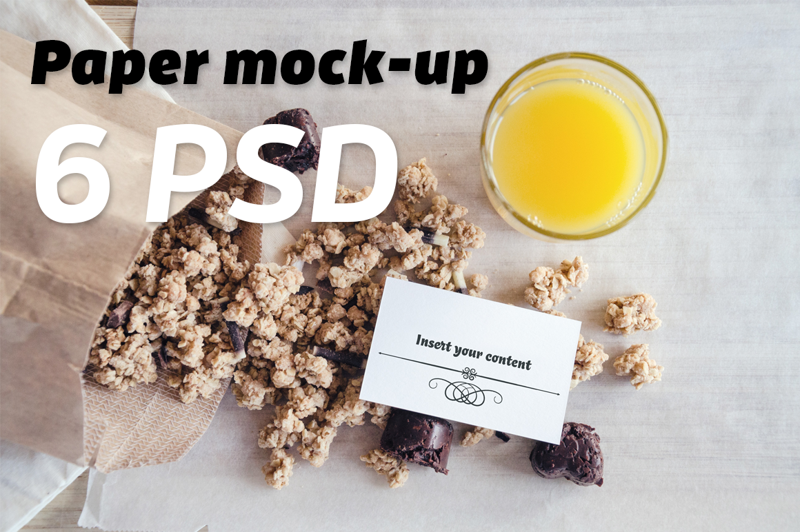 Paper Card Mock-Up - part 1 of 3, a Cups & Container Mockup by Marian ...