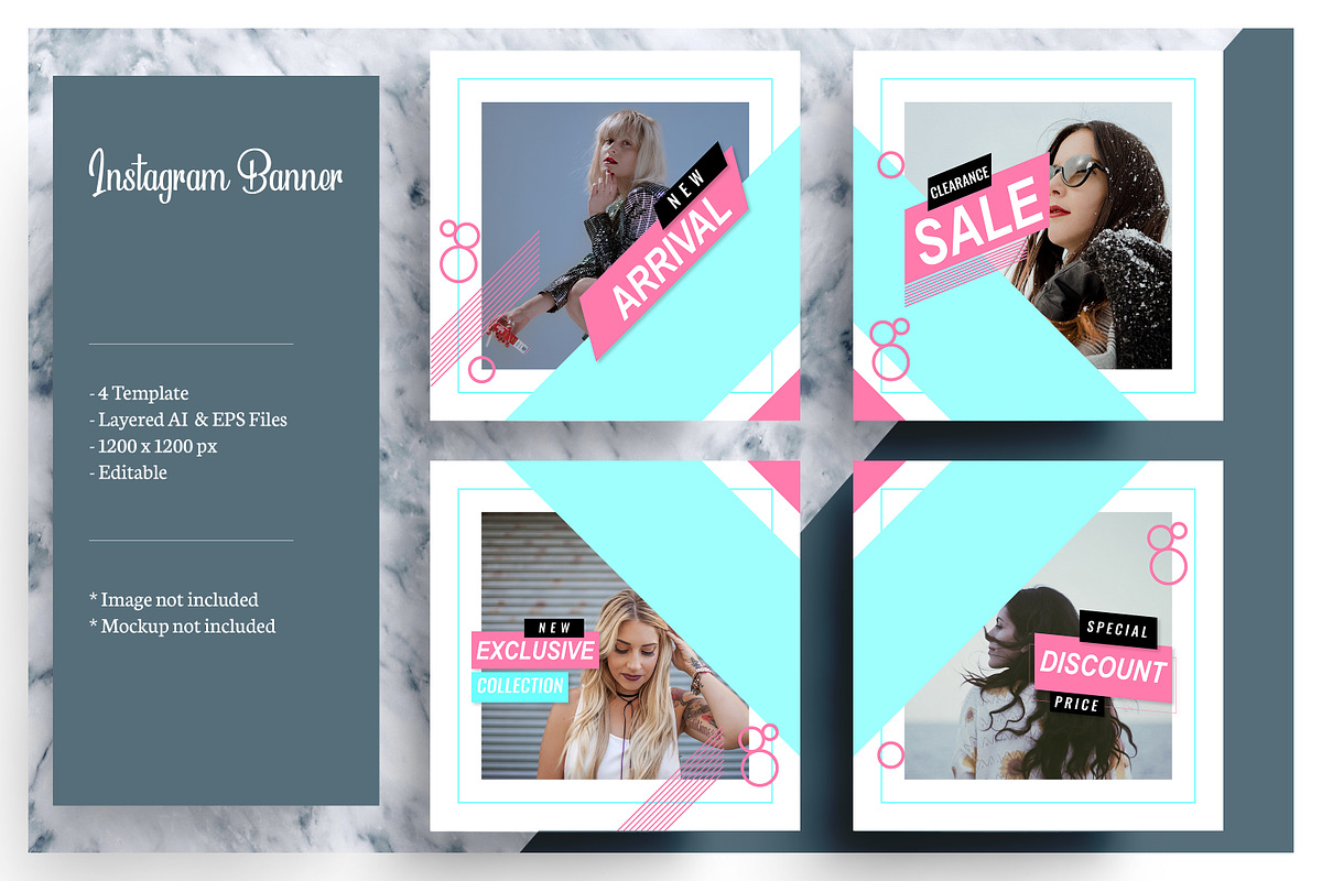 Instagram Banner Template, a Social Media Template by SmmrDesign