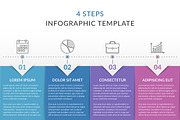 4 Steps - Infographic Template, a Graphic by PixMarket